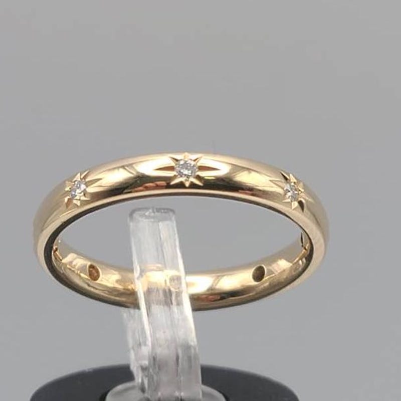 Star Wedding Band - Etsy