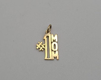 Number 1 Mom Charm - Etsy