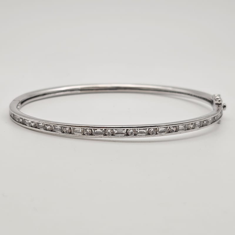 925 Cz Bangle 16cm - Etsy