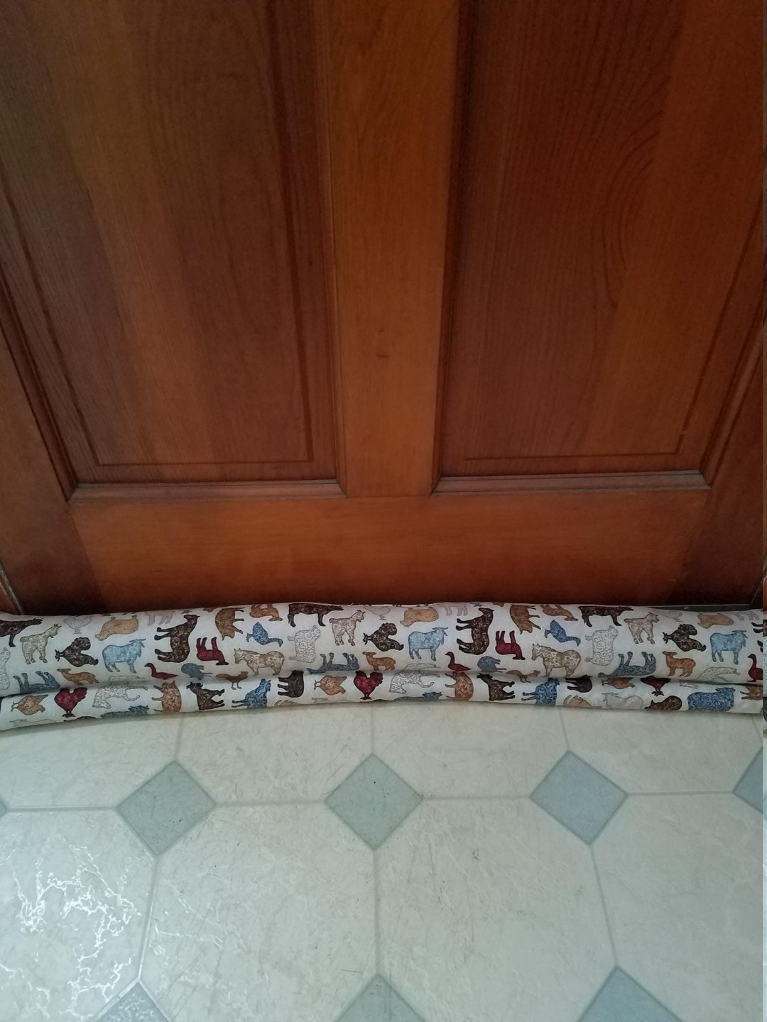 Weighted Draft Stopper, Filled, Ready to Use, Hand-made, Home Efficient ...