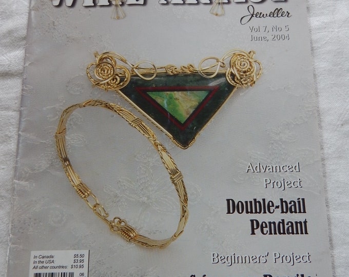 The Wire Artist Magazine/ Vol. 7 No. 5/ June 2004/ Double Bail Pendant ...