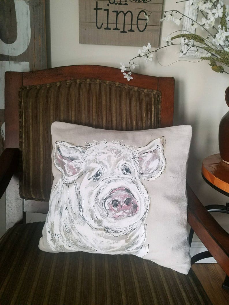 Set Farmhouse White Cow Pig Cottage Farmers' Gifts | Etsy