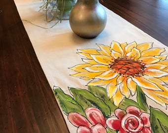 Hand Painted Runner | Etsy