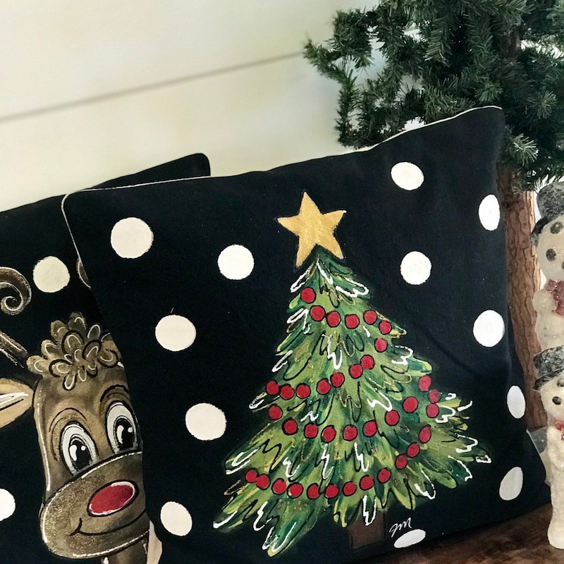 Outdoor Christmas Pillows - Etsy