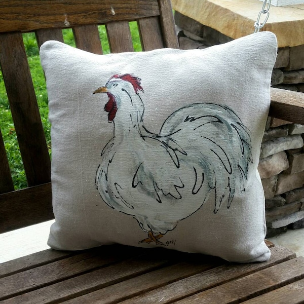 Chicken Throw Pillow - Etsy