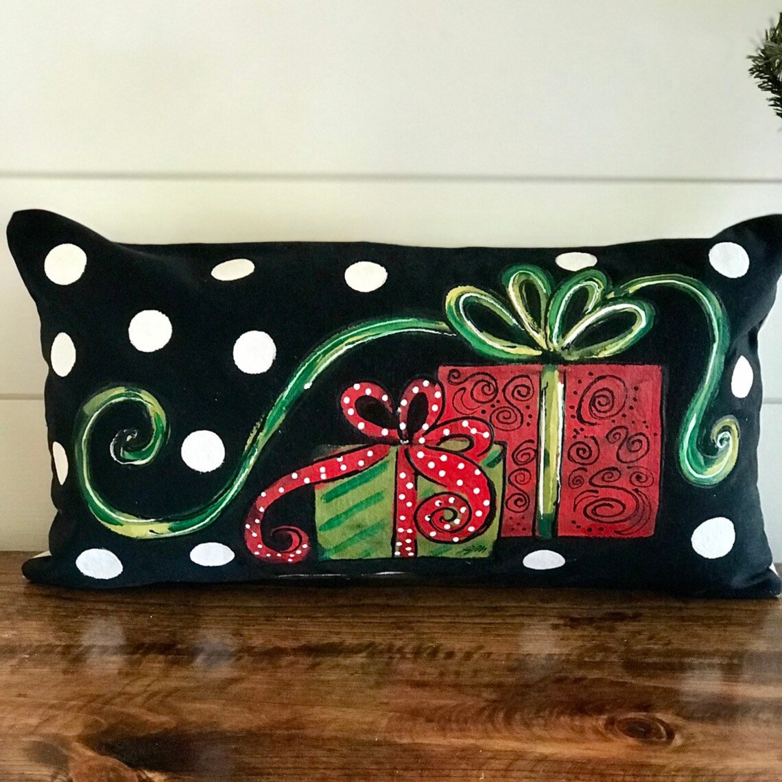 Christmas Packages Seasonal Holiday Decorations Hand-painted | Etsy