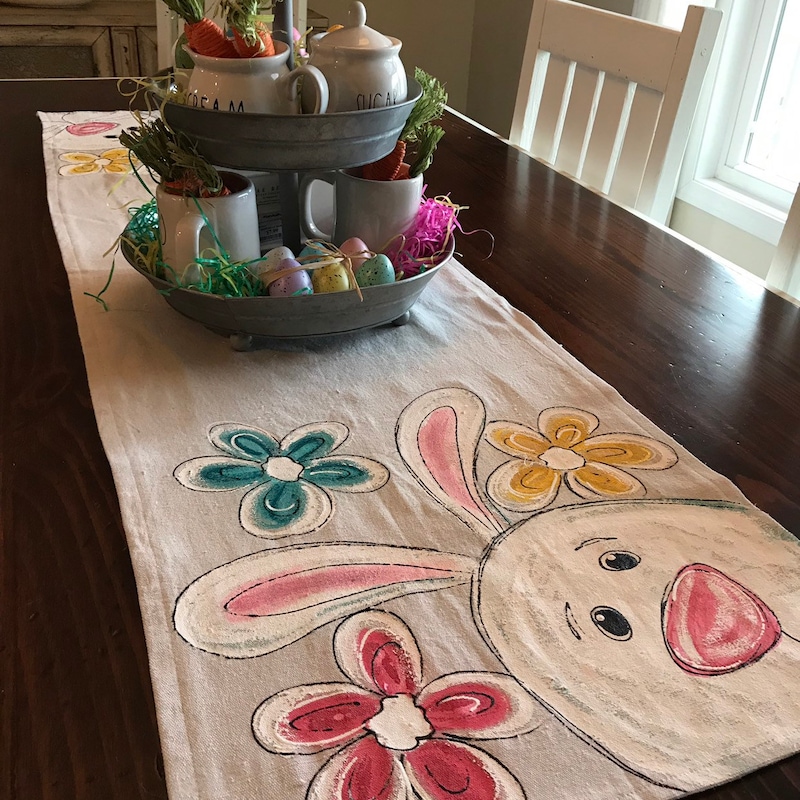 Bunny Table Runner - Etsy