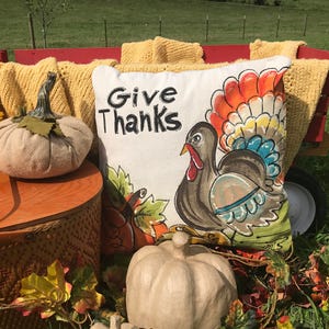 Fall Pillow Cover,turkey Pillow,rocking Chair Pillow,trending Now,new ...