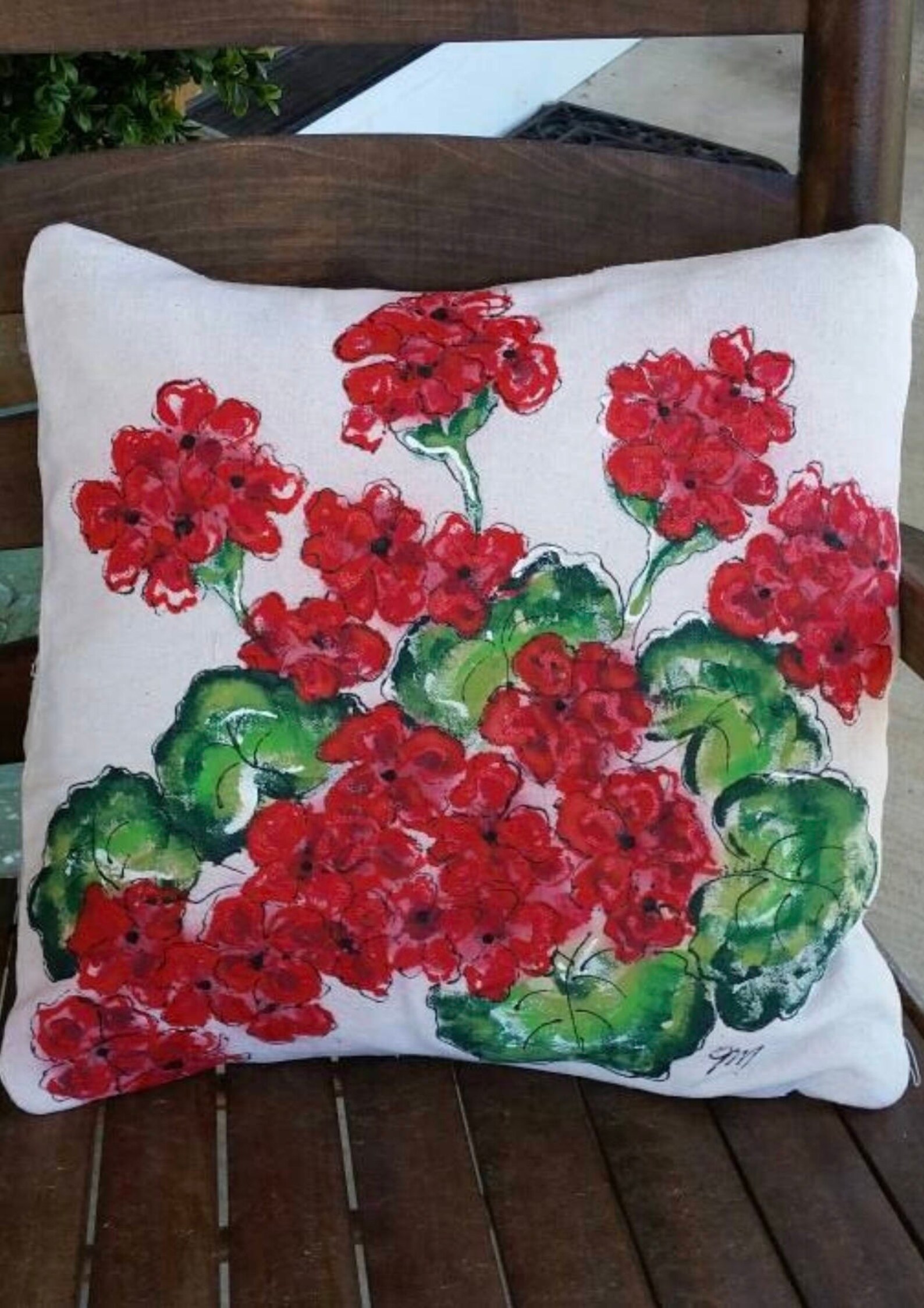 Pink Geraniums Floral Arrangements Red Flowers - Etsy