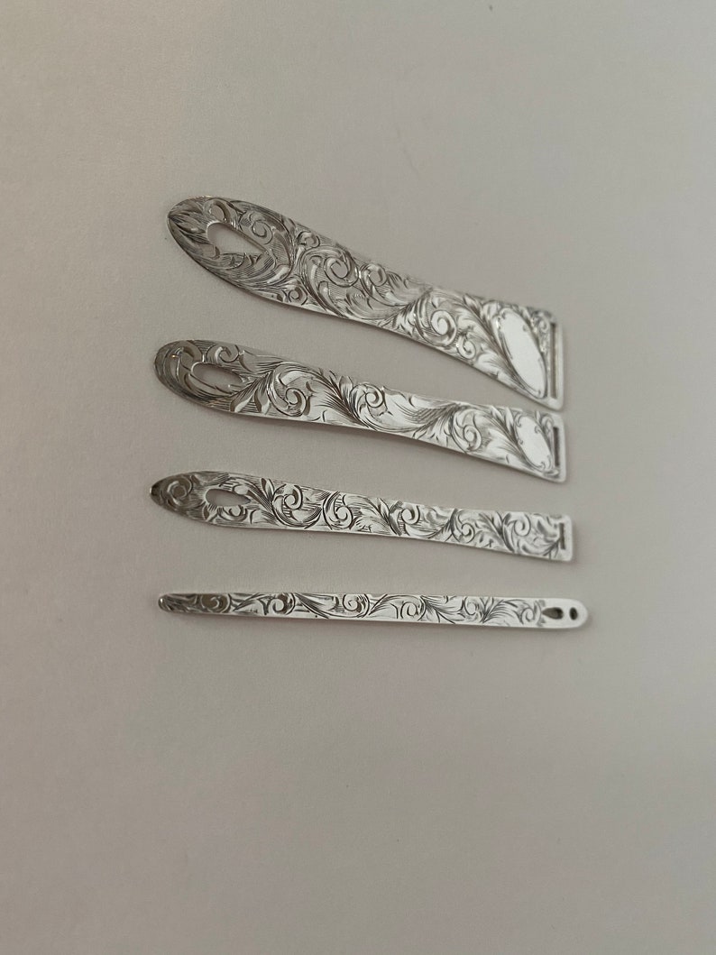 Antiquesterling SILVER BODKIN / Ribbon Threader Set - Etsy