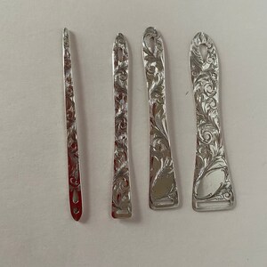 Antiquesterling SILVER BODKIN / Ribbon Threader Set - Etsy