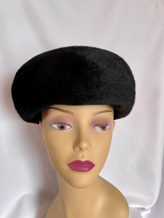 Vintage Borsalino Atica Casa Black Felt Fur Torque Hat Italy | Etsy