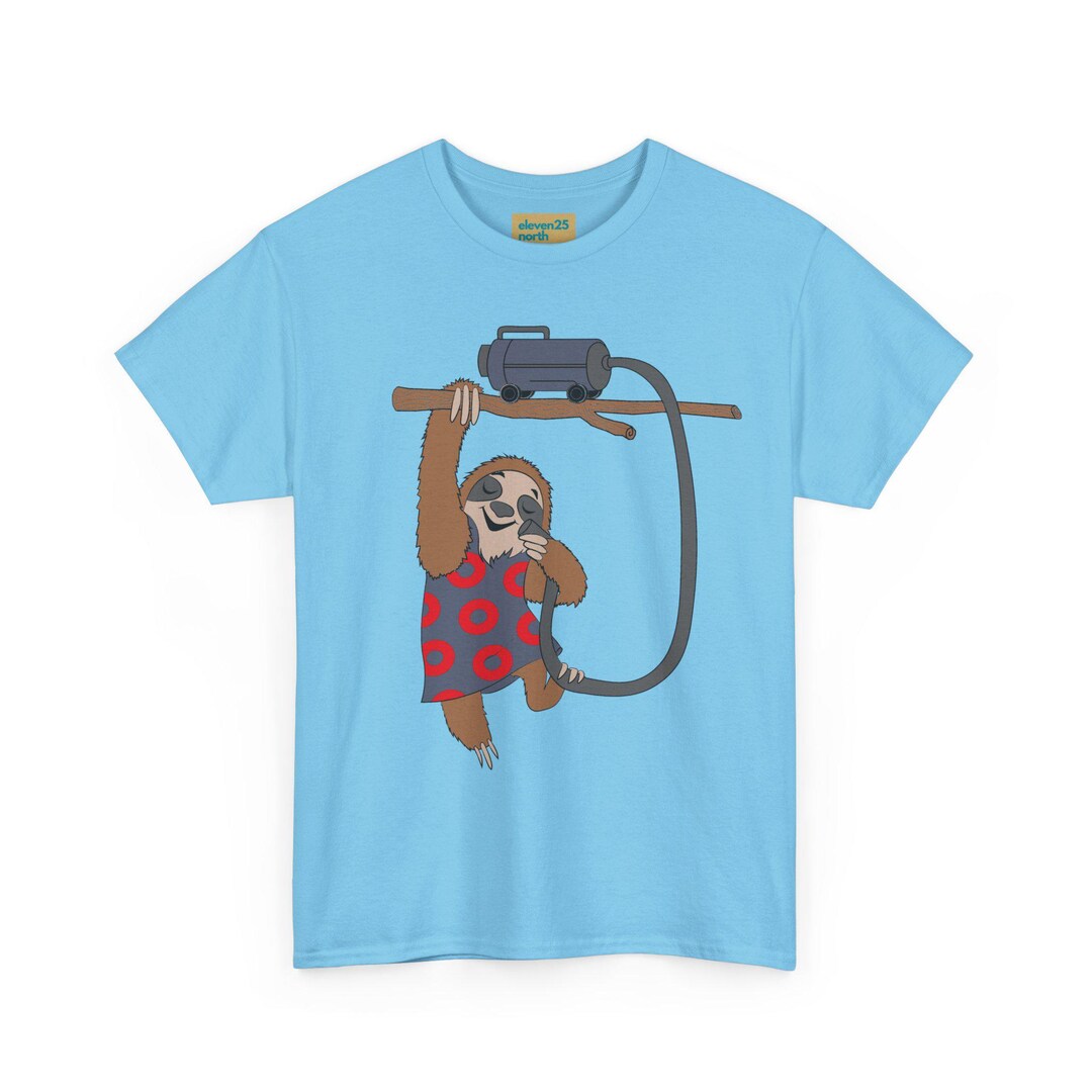 Fishman SLOTH With Vacuum Phish T-shirt, Funny Animal Graphic Shirt ...