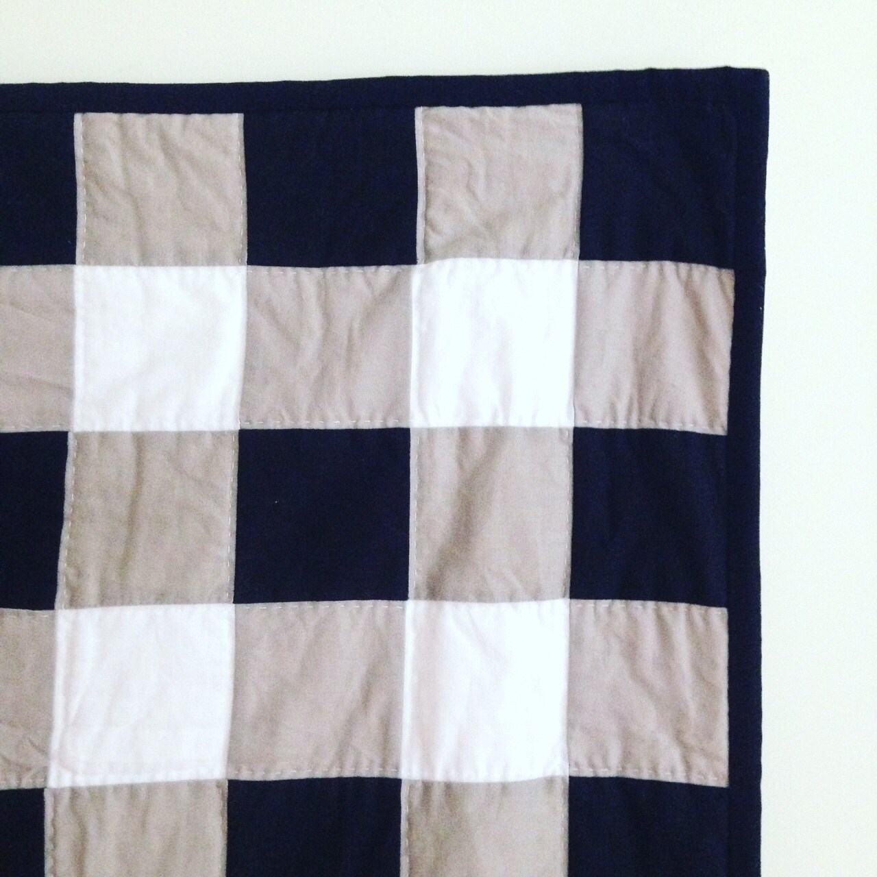 Gingham Check Quilt | Etsy