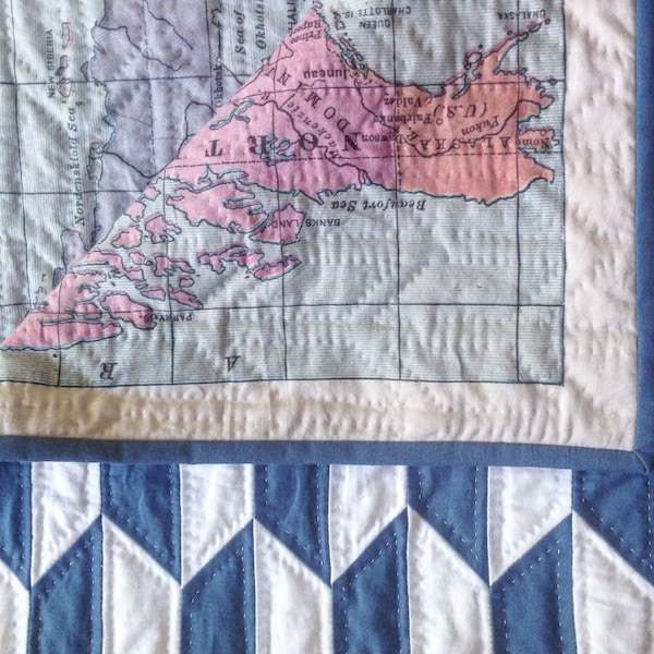 Map Quilt - Etsy