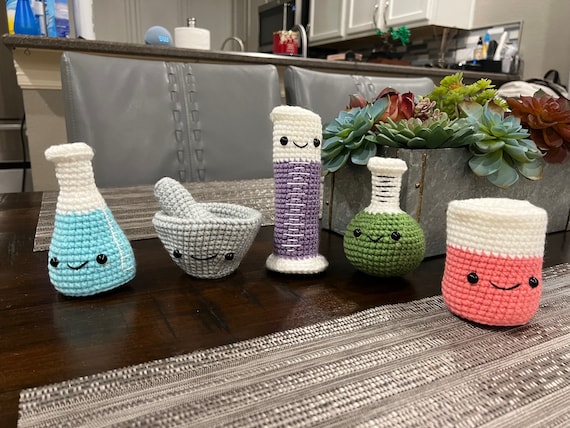 Crochet Chemistry Set Amigurumi Chemistry Set Handmade - Etsy