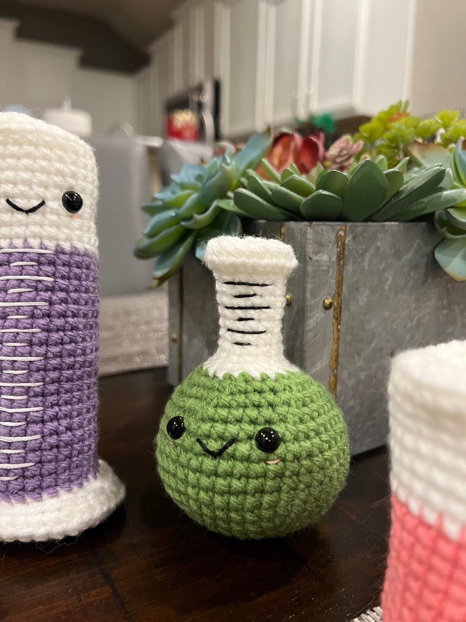 Crochet Chemistry Set, Amigurumi Chemistry Set, Handmade 5-piece ...