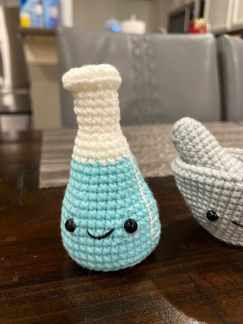 Crochet Chemistry Set, Amigurumi Chemistry Set, Handmade 5-piece ...