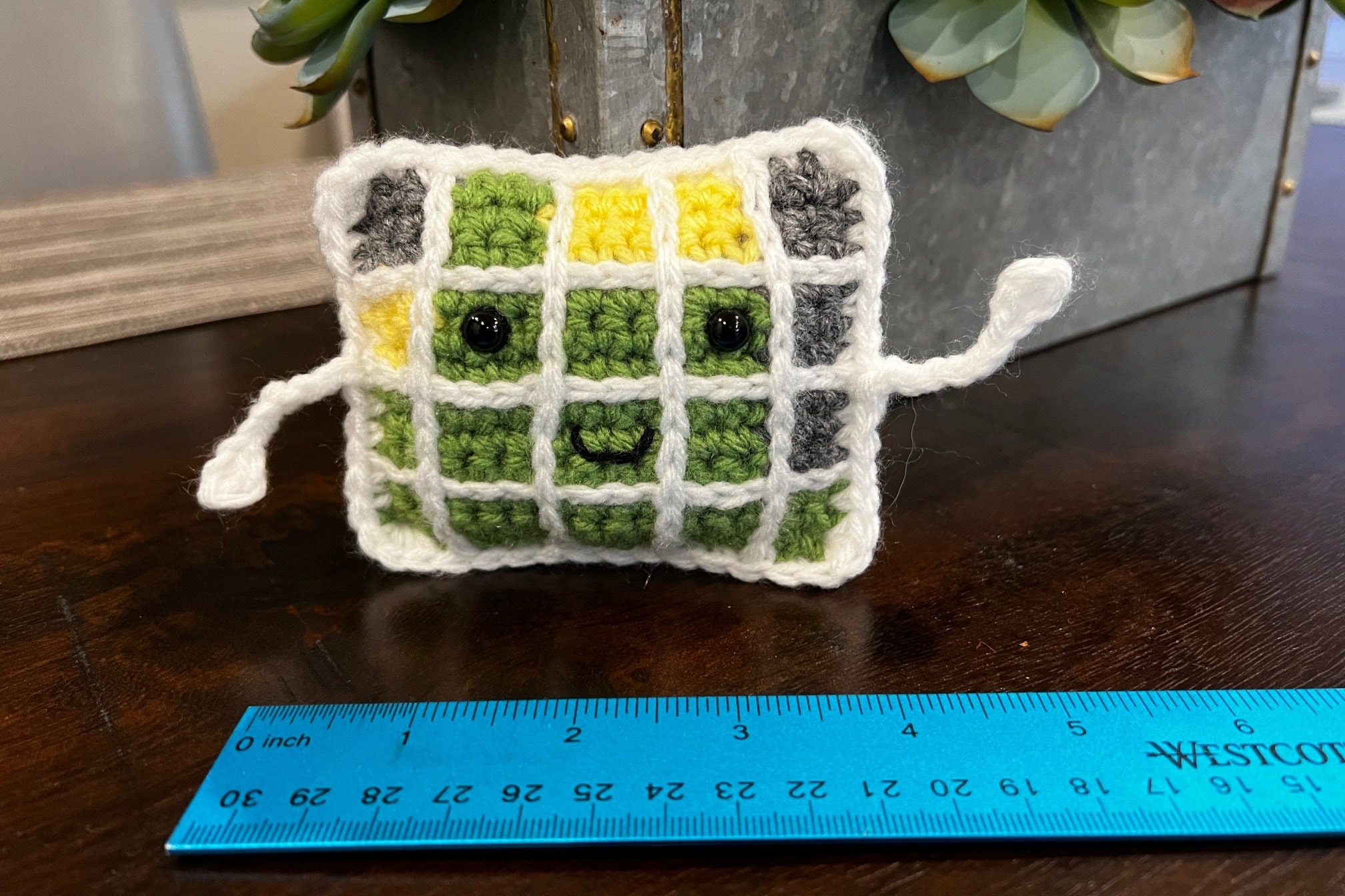 Toys & Games Wordle Inspired Plush wordle crocheted doll small crochet ...