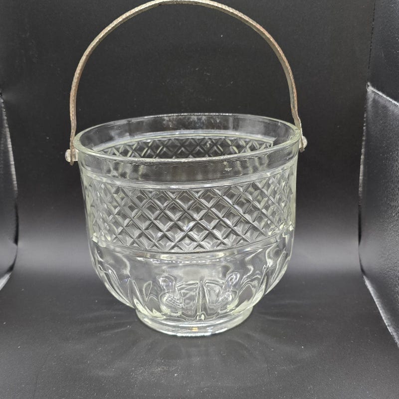 Pressed Glass Ice Buckets - Etsy