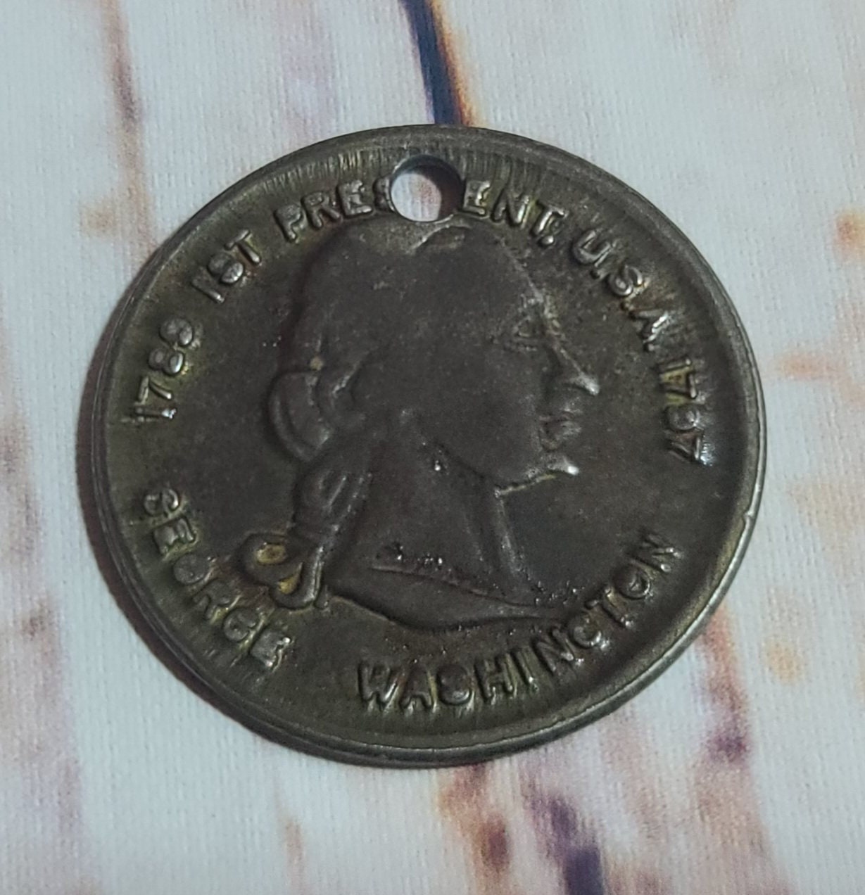 1789-1797 First President George Washington Double Headed Funeral ...