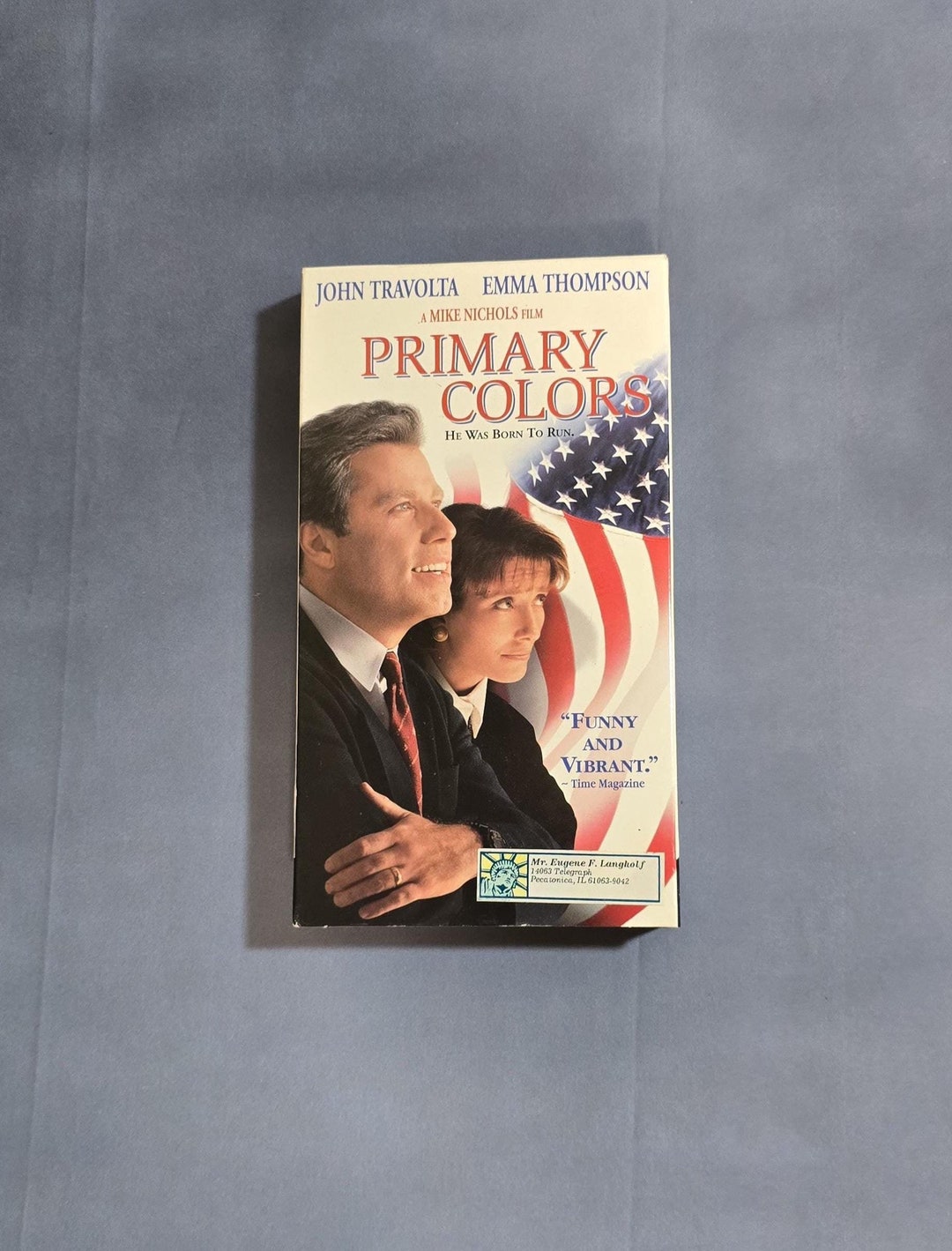 1998 Primary Colors VHS Tape Movie John Travolta and Emma Thompson - Etsy