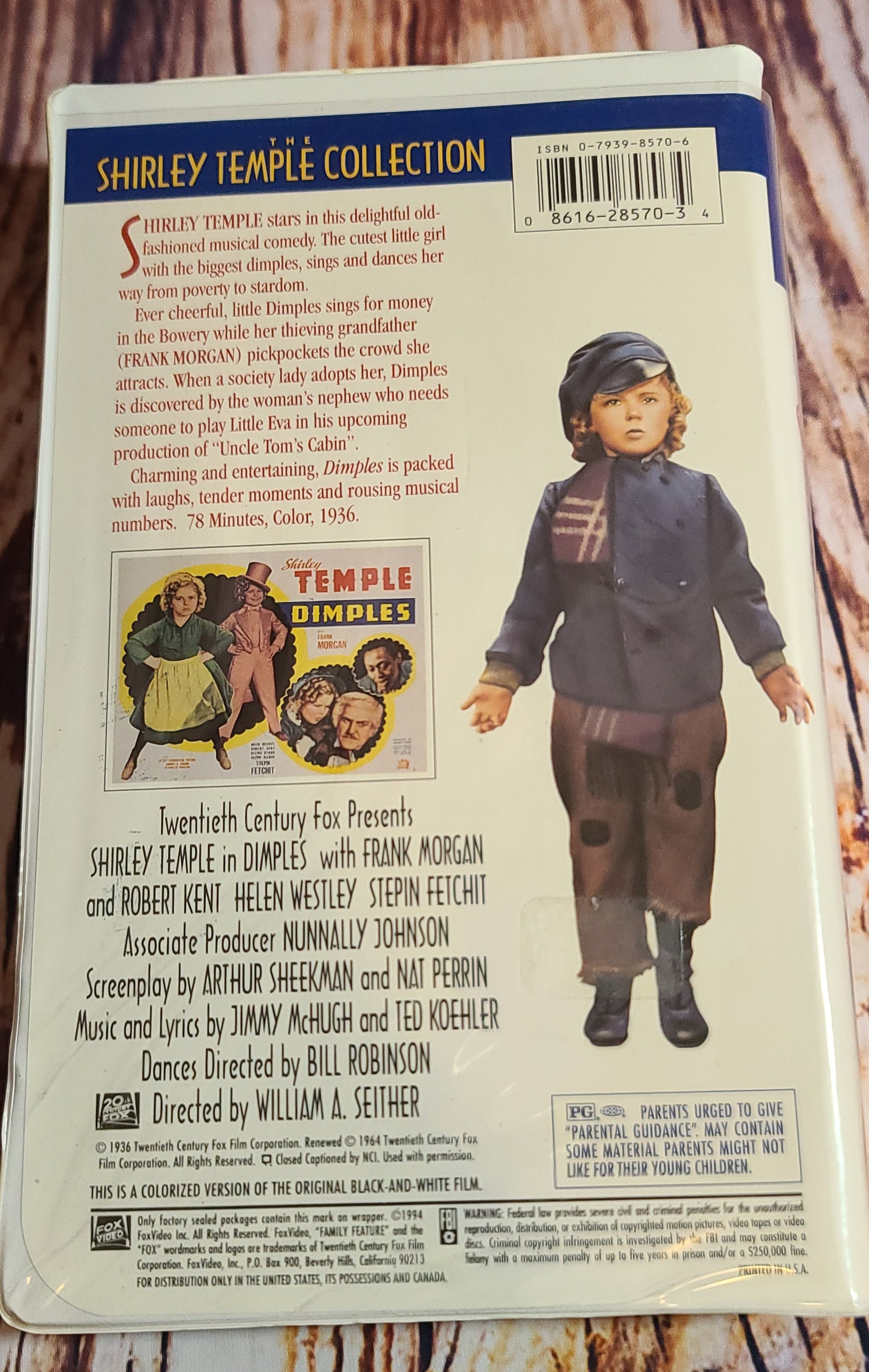 1994 Shirley Temples dimple VHS Tape Clam Shell Case - Etsy