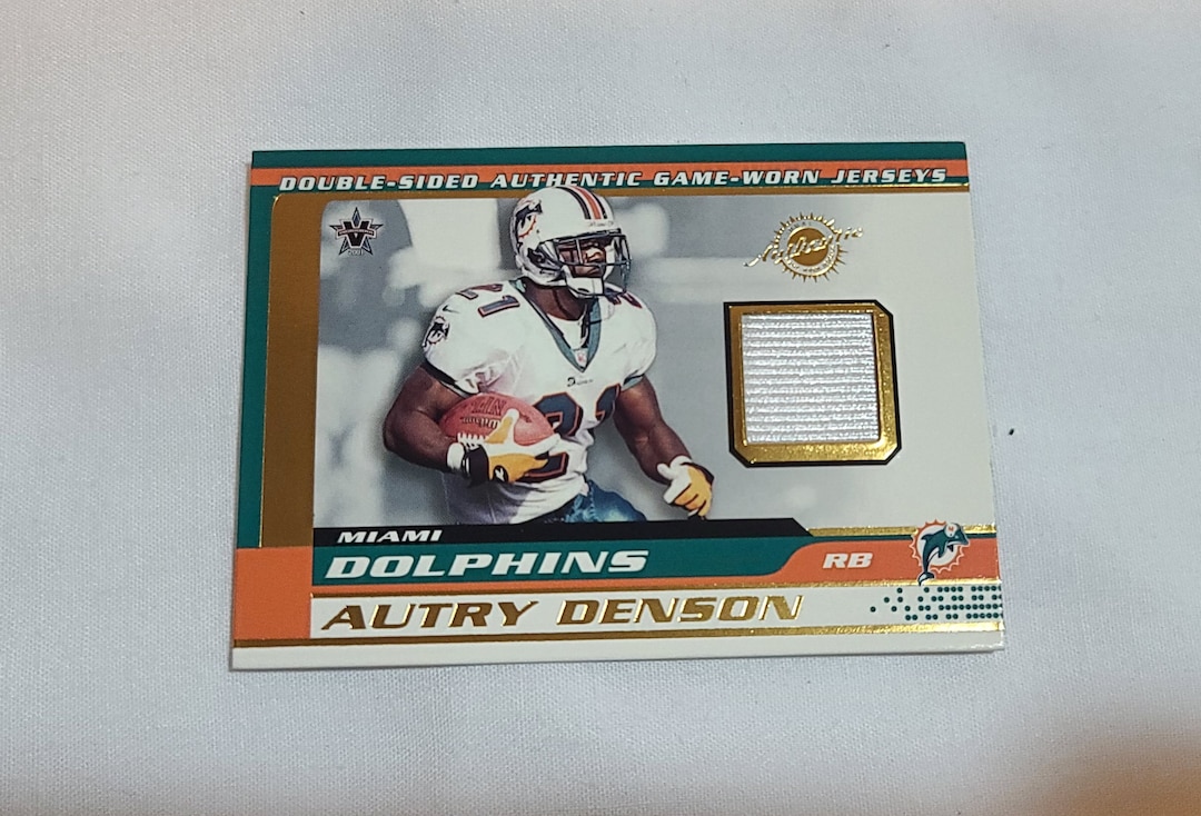 2001 J. J. Johnson & Autry Denson Pacific Double-sided Authentic Game ...
