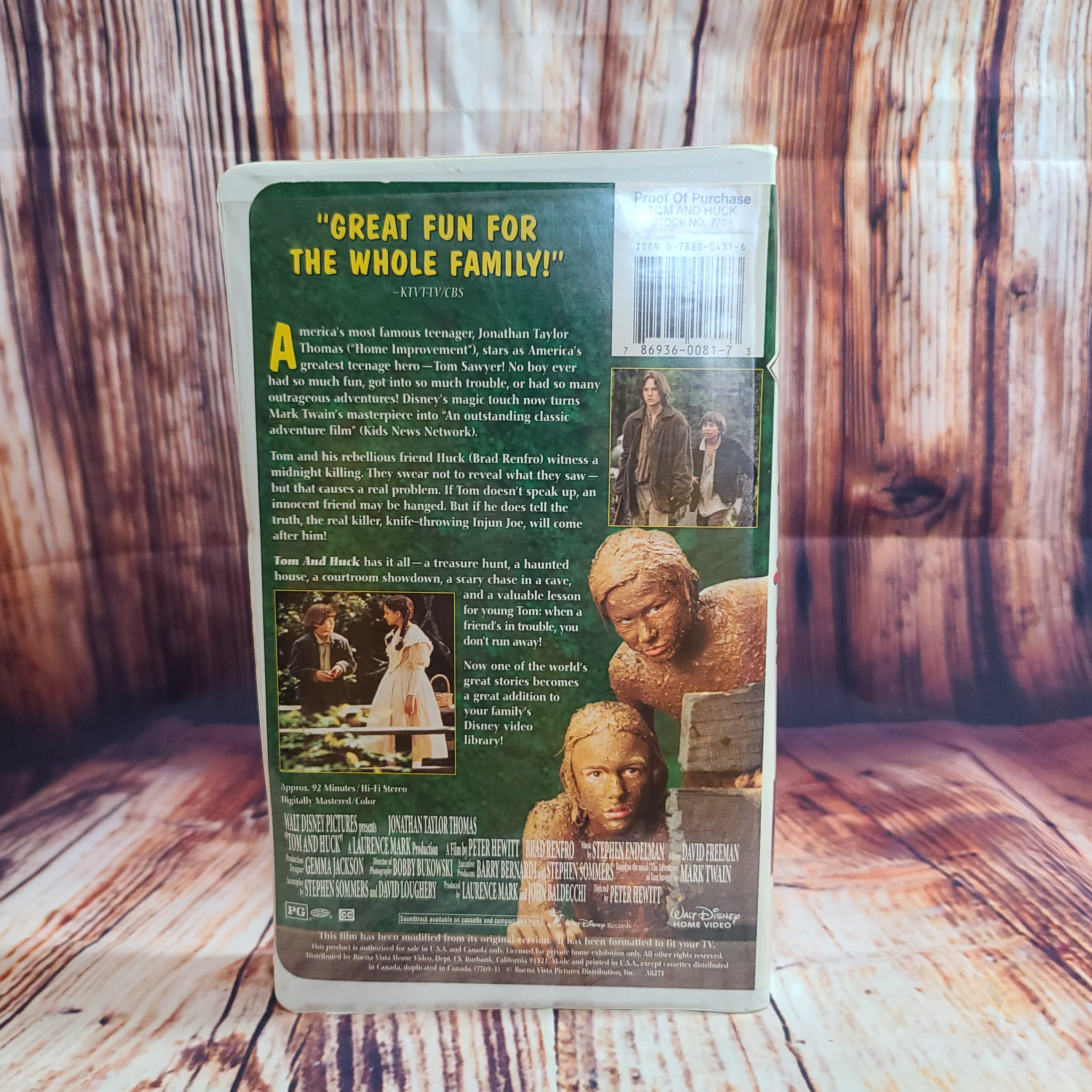 1996 Tom and Huck Walt Disney VHS Tape Clamshell Case 7769 - Etsy Canada