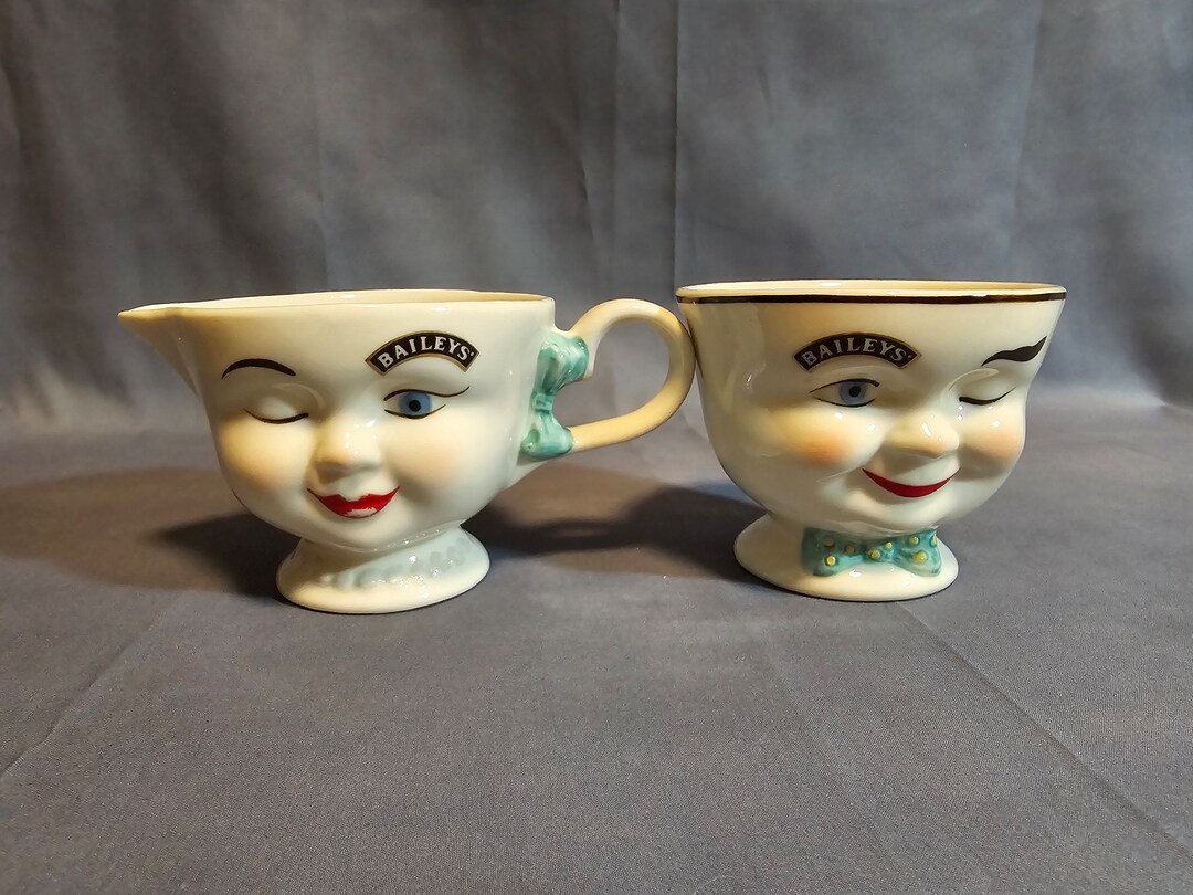 1996 Bailey's Irish Cream Limited Edition Sugar and Creamer Winking - Etsy