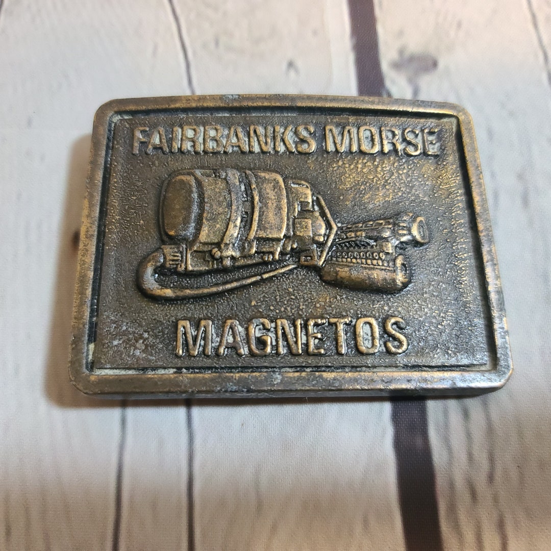 Pre 1970's Fairbanks Morse Magnetos Belt Buckle Beloit Wisconsin - Etsy
