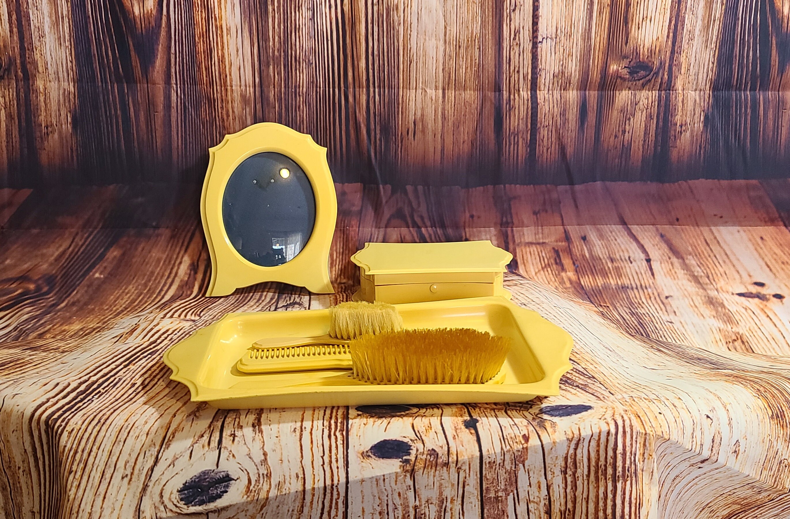 Pre 1940's Ivory by Ra-lin Du Berry Celluloid Vanity Set - Etsy