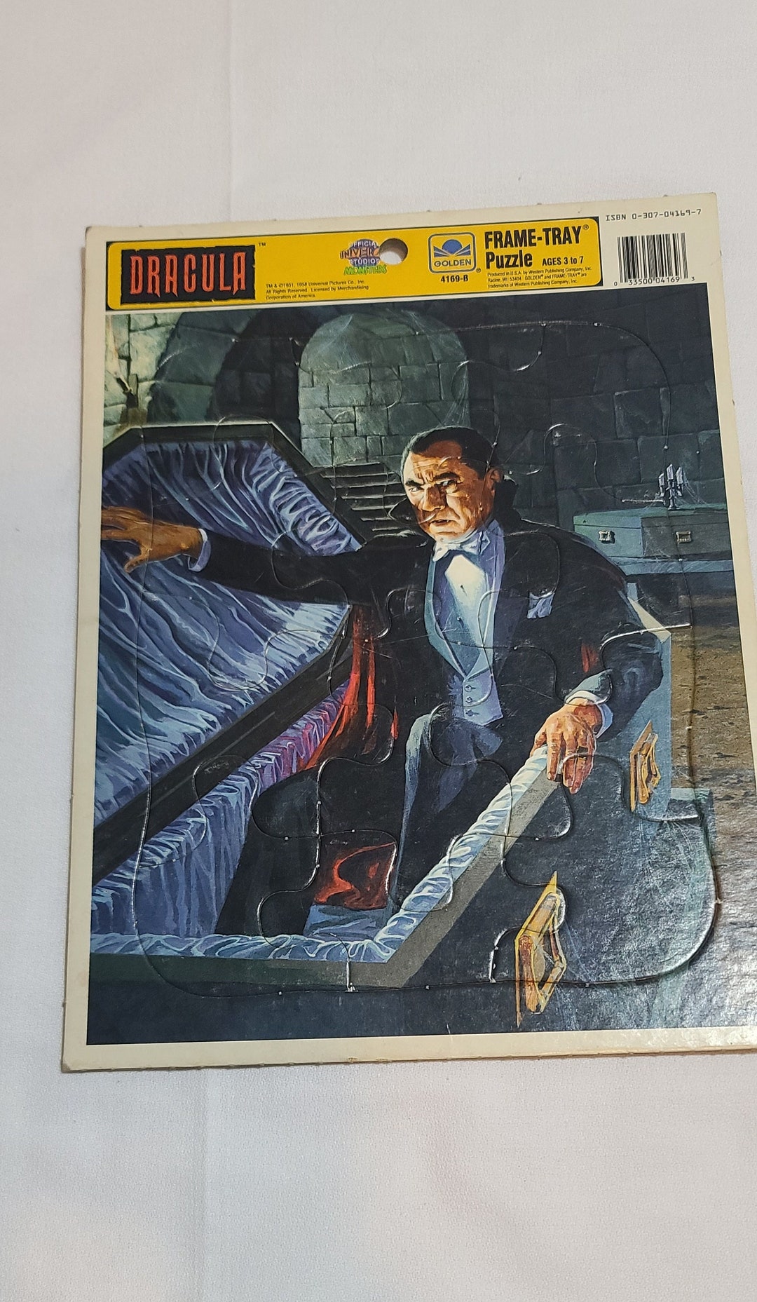 1958 Universal Pictures dracula Frame Tray Puzzle Golden - Etsy