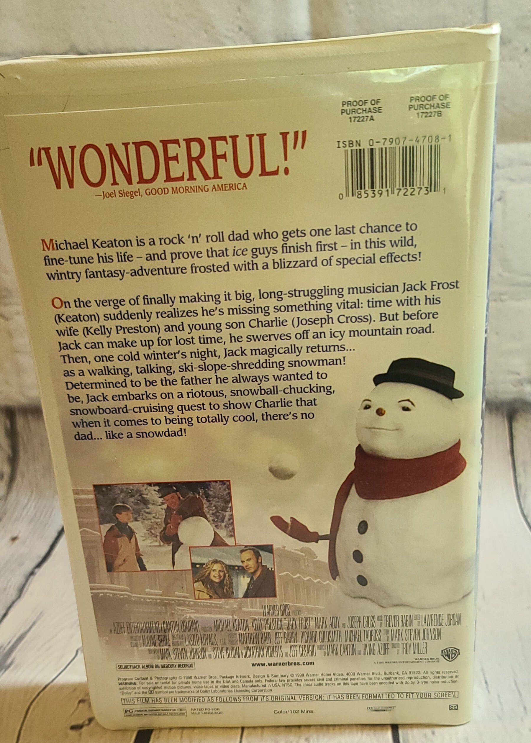1998 Jack Frost VHS Tape Clamshell Case - Etsy