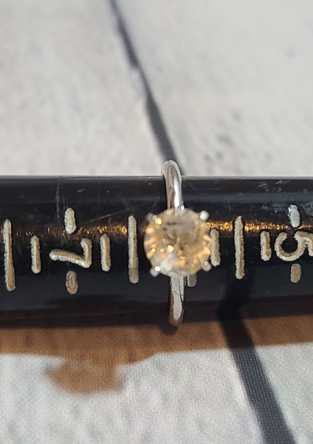 Pre 1970's Uncas Faux Diamond Solitaire Ring Sterling Silver Size 6 - Etsy