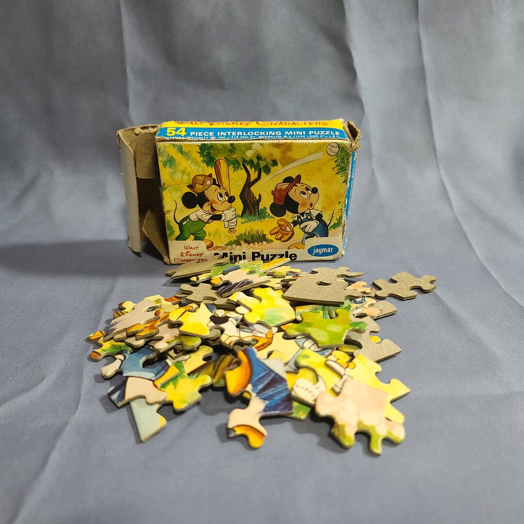 1940's Walt Disney Jaymar Mickey Mouse Mini Puzzle 54 Piece Jigsaw ...