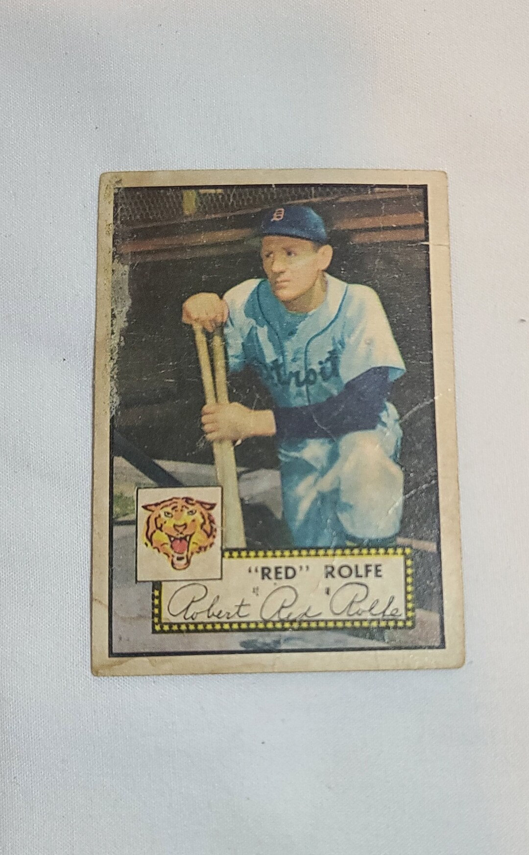 1952 Robert Red Rolfe 296 Baseball Card Aged Condition - Etsy