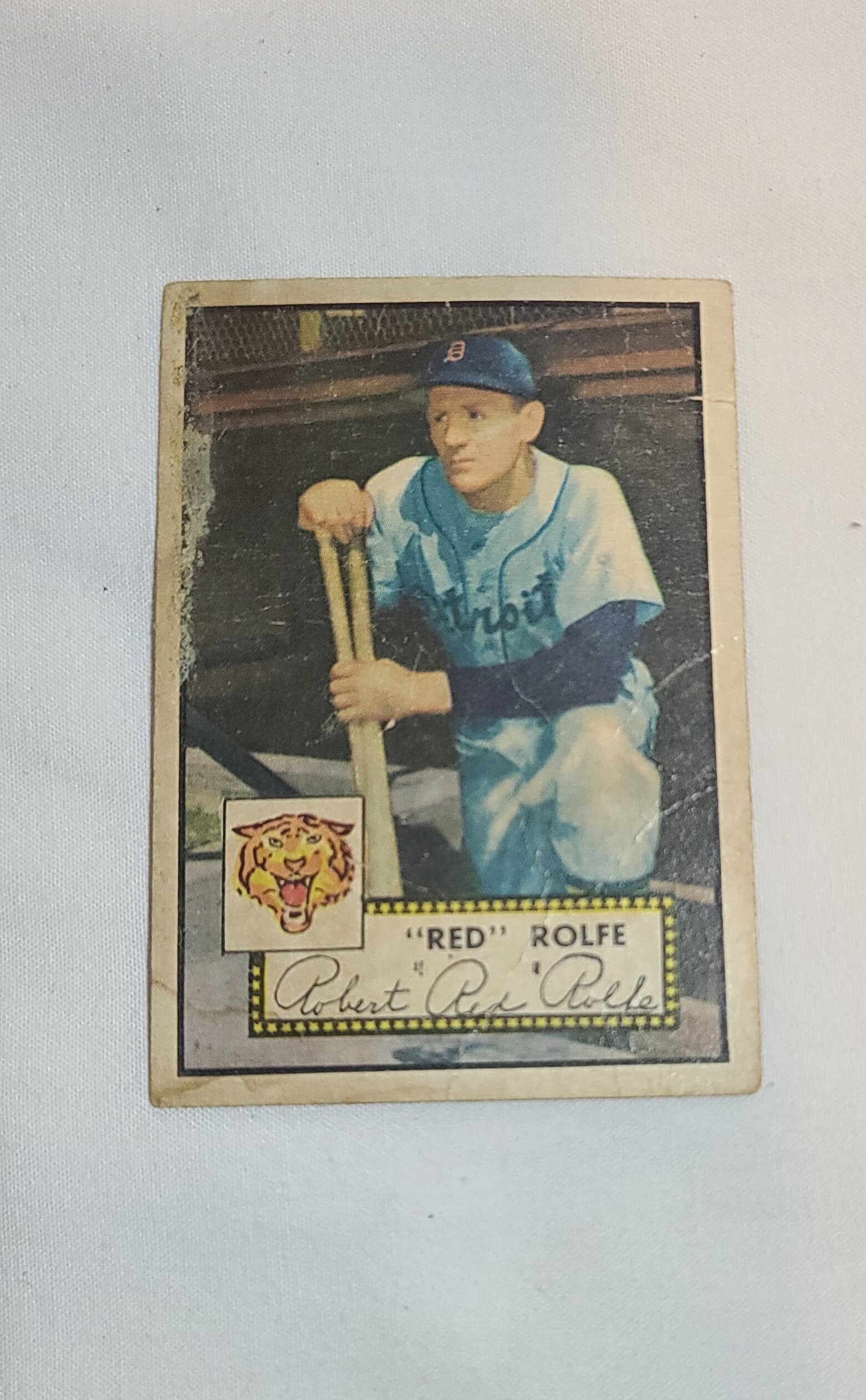 1952 Robert Red Rolfe 296 Baseball Card Aged Condition - Etsy