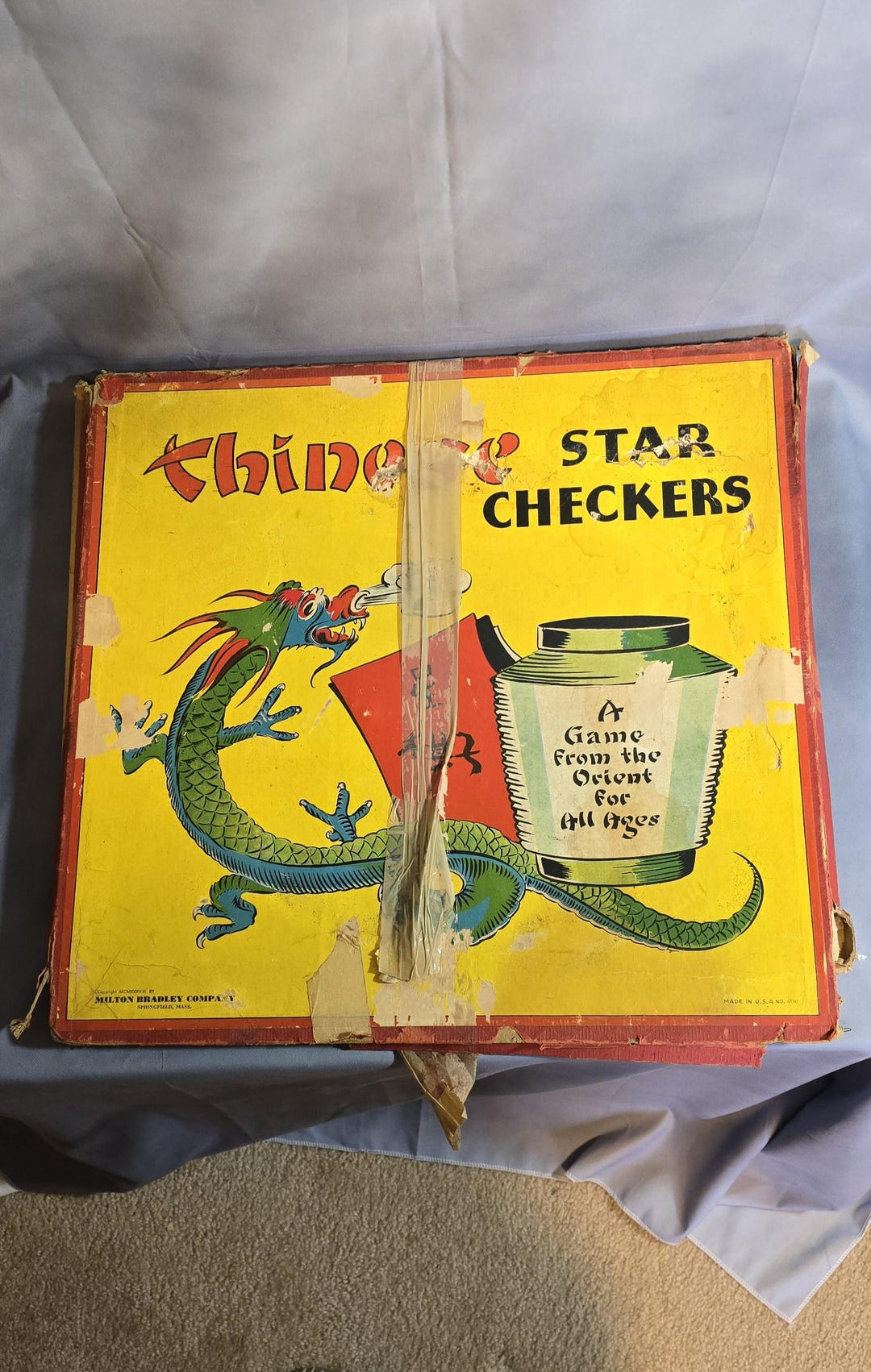 1938 Milton Bradley Chinese Star Checkers Board - Etsy