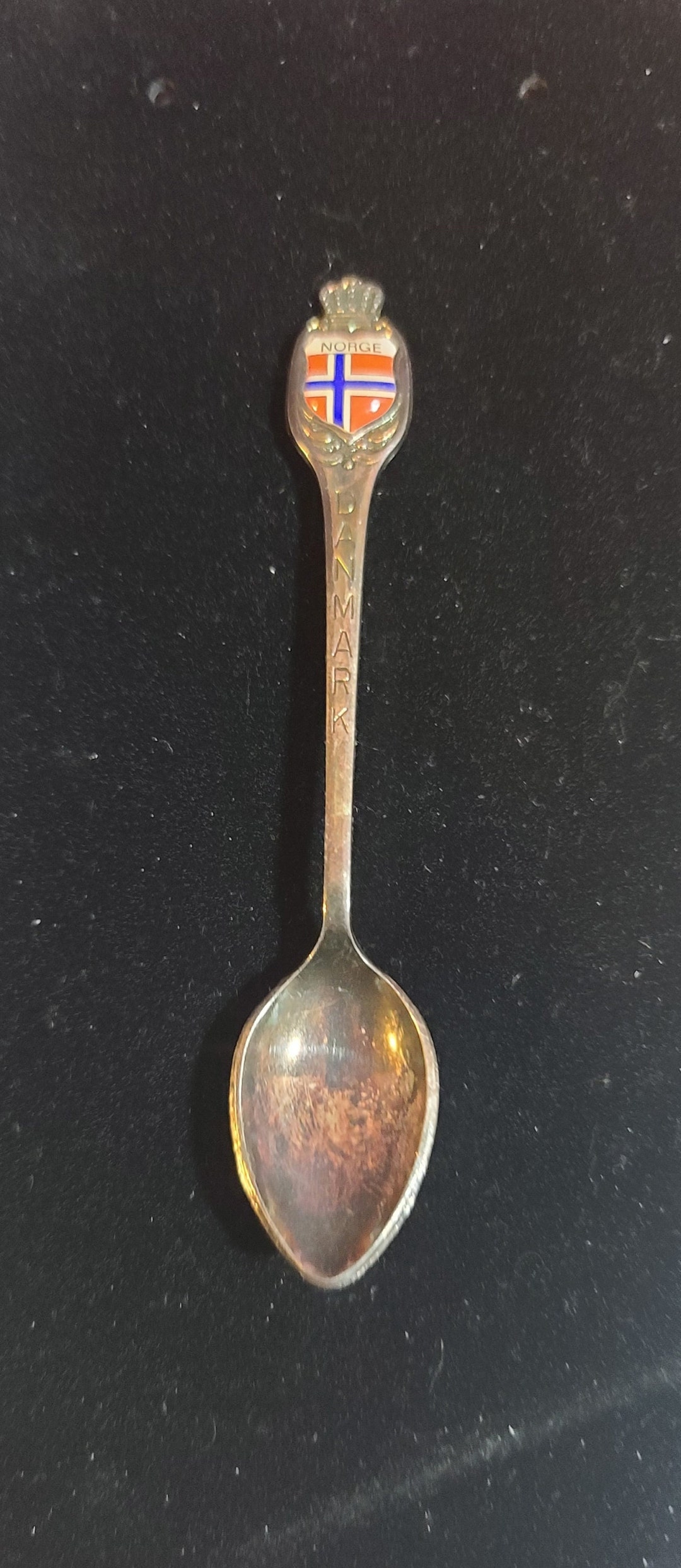 Pre 1970's Norge Danmark Silver Plated Collector Spoon - Etsy
