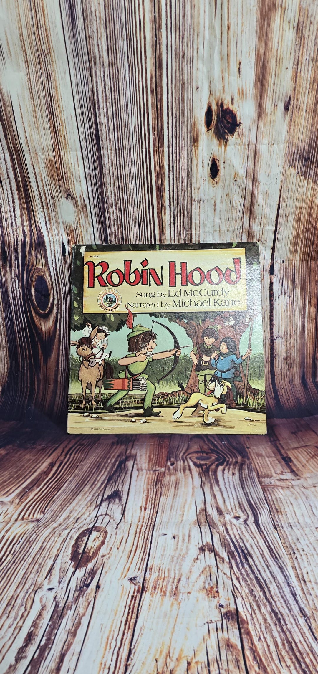 1973 Robin Hood Songs and Narration Wonderland Golden Records Vinyl ...