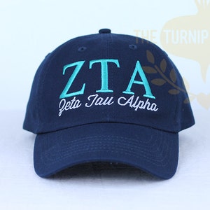 Zeta Tau Alpha Sorority Baseball Cap - Custom Color Hat and Embroidery ...