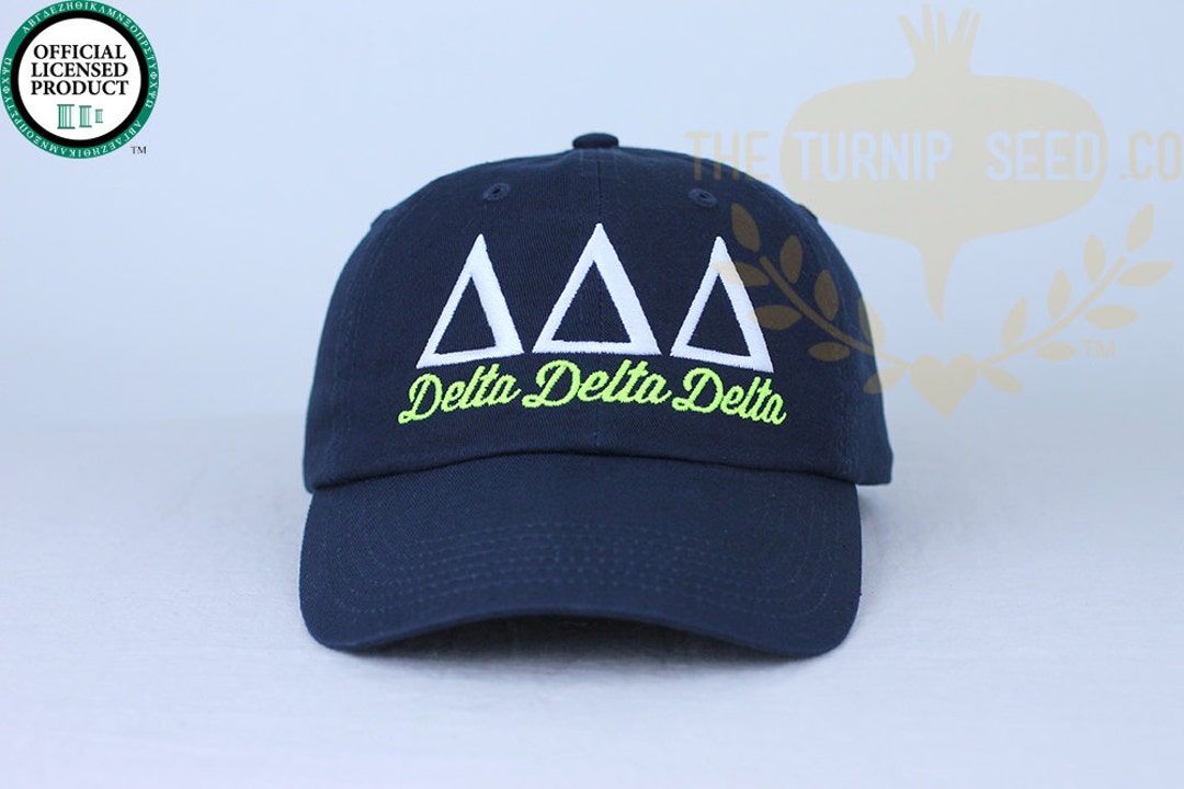 Delta Delta Delta Sorority Baseball Cap - Custom Color Hat and ...