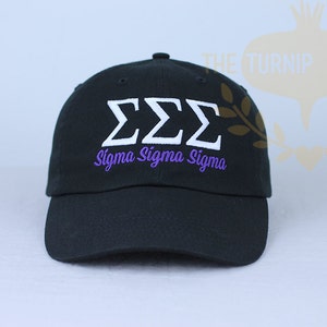 Sigma Sigma Sigma Baseball Cap Custom Color Hat and - Etsy