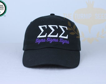 Sigma Sigma Sigma Baseball Cap Custom Color Hat and | Etsy