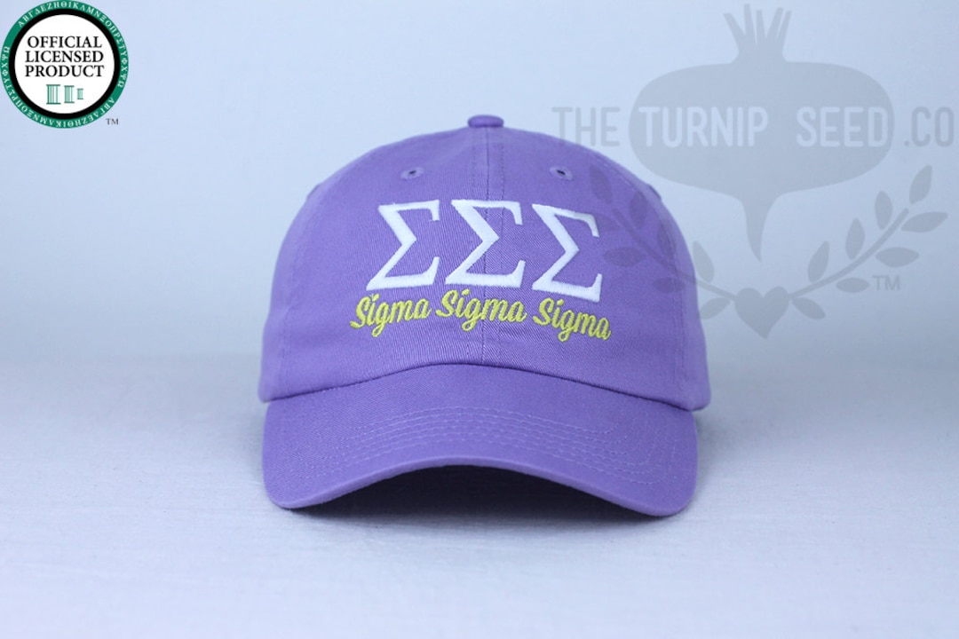 Sigma Sigma Sigma Baseball Cap - Custom Color Hat and Embroidery. - Etsy