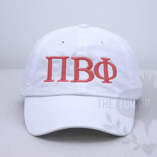 Pi Beta Phi Handwriting Script Sorority Baseball Cap Custom | Etsy
