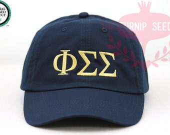 Pi Beta Phi Handwriting Script Sorority Baseball Cap Custom - Etsy
