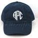 Ladies' Monogram Baseball Cap - Circle Shaped Letters - Custom Color ...