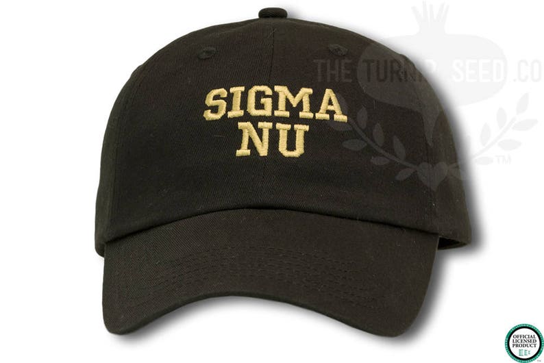 Sigma Nu Fraternity Baseball Cap Custom Color Hat and - Etsy